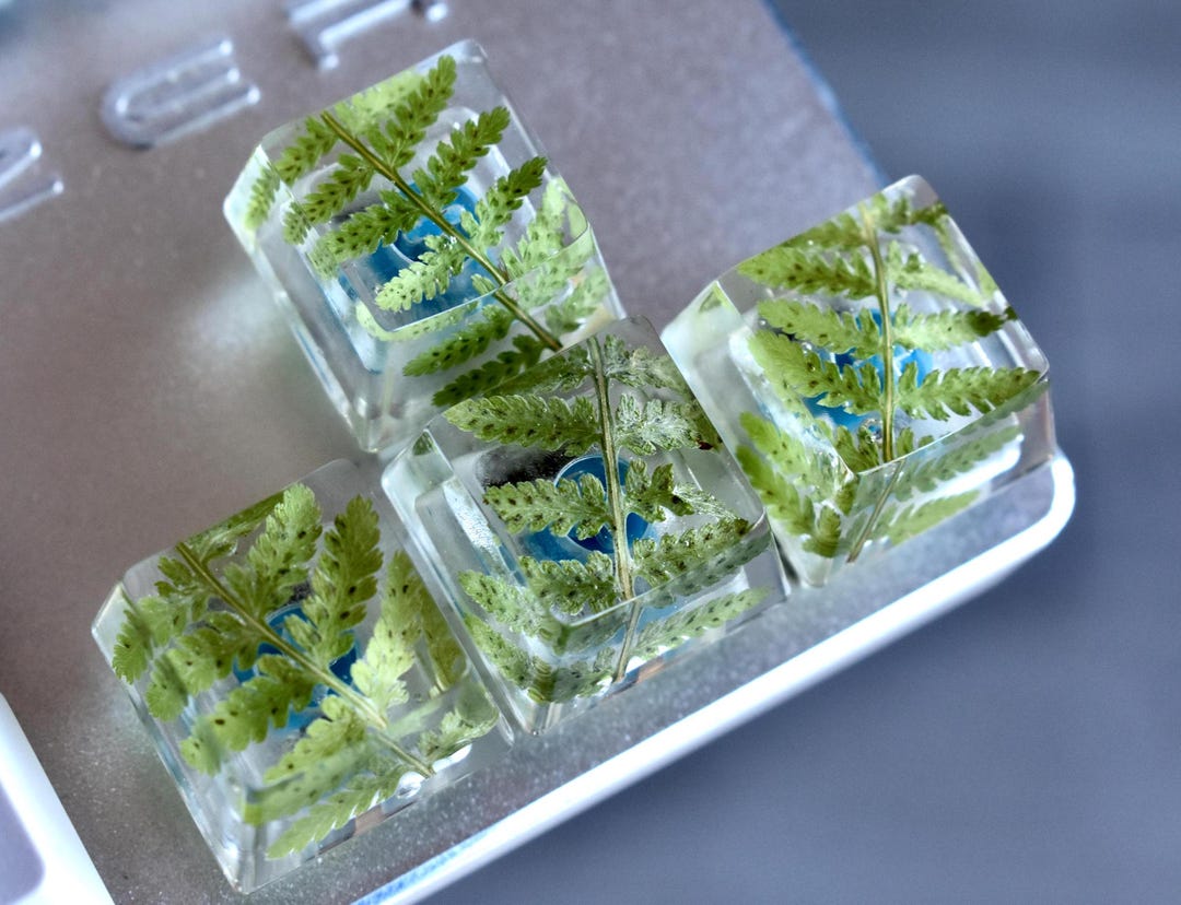 4PCS Plant Resin Keycaps Set for Mechanical Keyboard | Arrow Keys With ...