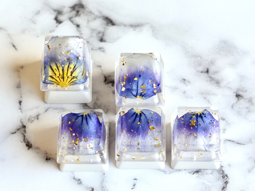 5PCS Resin Keycaps Set for Mechanical Keyboard With Natural - Etsy