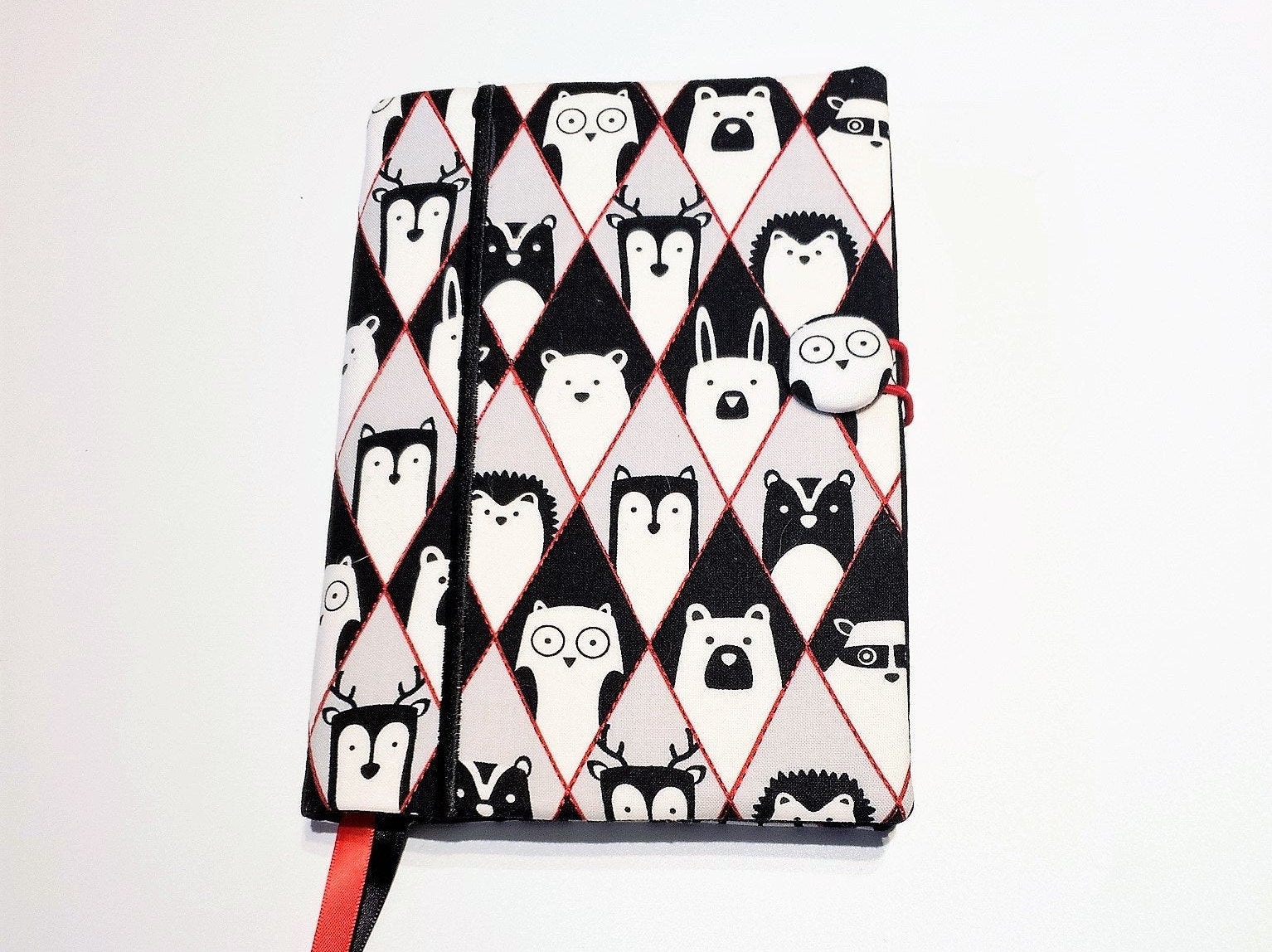 A5 Notebook Cover | A5 Journal Cover | Fabric Book Cover | Quilted ...