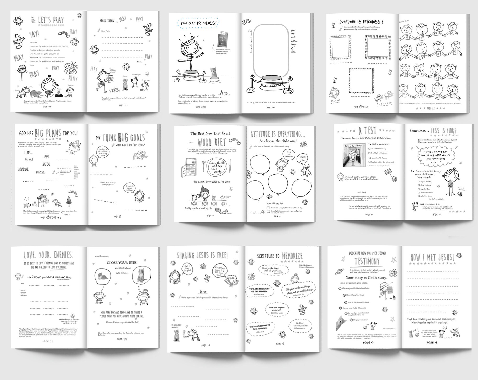 Christian Activity Book PRINTABLE Instant Download - Etsy