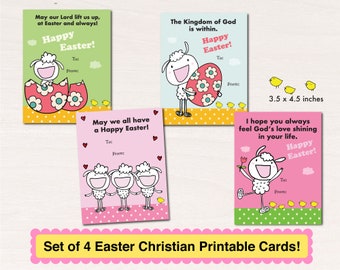 Children's Easter Cards, Printable Christian Easter Card, Kids Sunday ...
