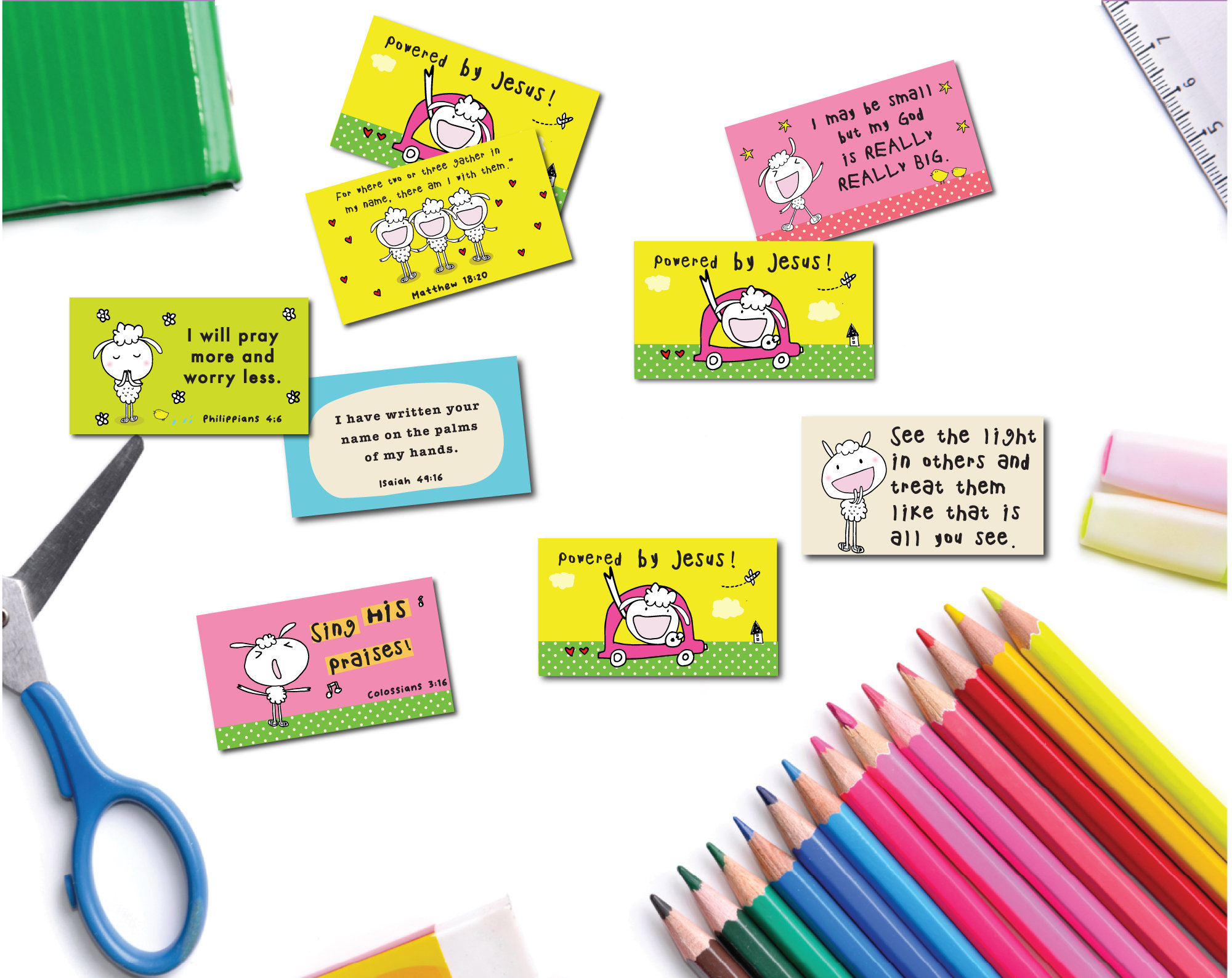 Printable Kids Scripture Cards Affirmation Cards Self Affirmation Cards ...