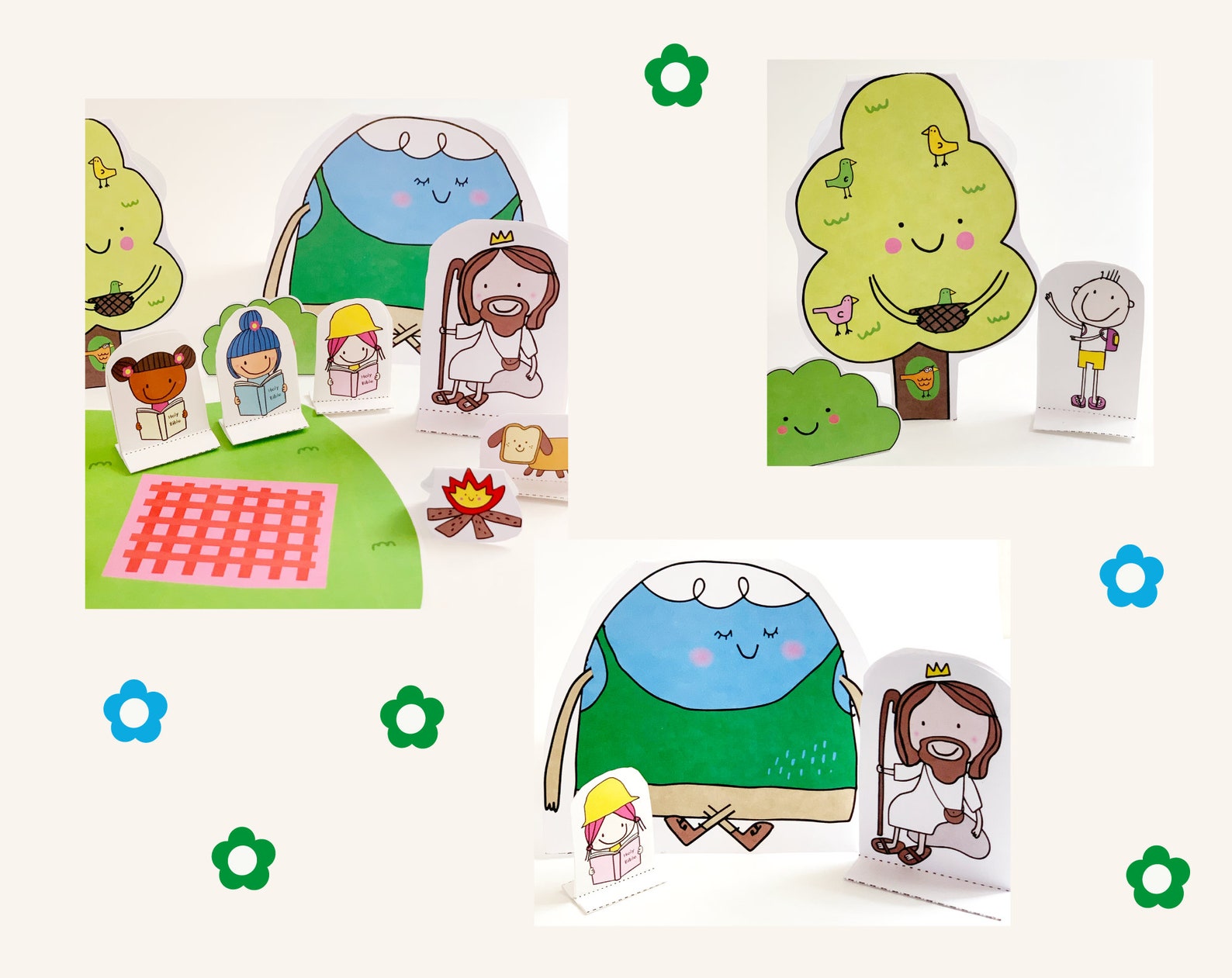 Printable Christian Paper Craft PDF Instant Download Jesus DIY Paper ...