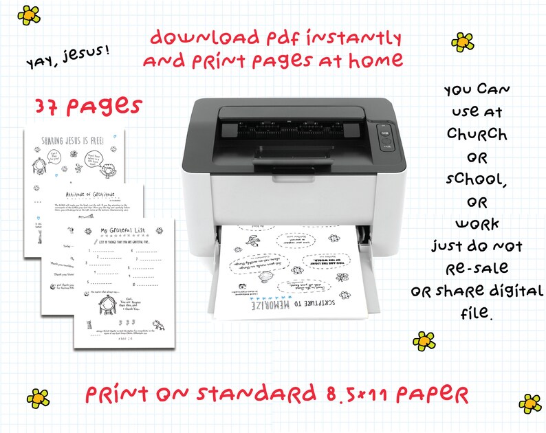 Christian Activity Book PRINTABLE Instant Download - Etsy