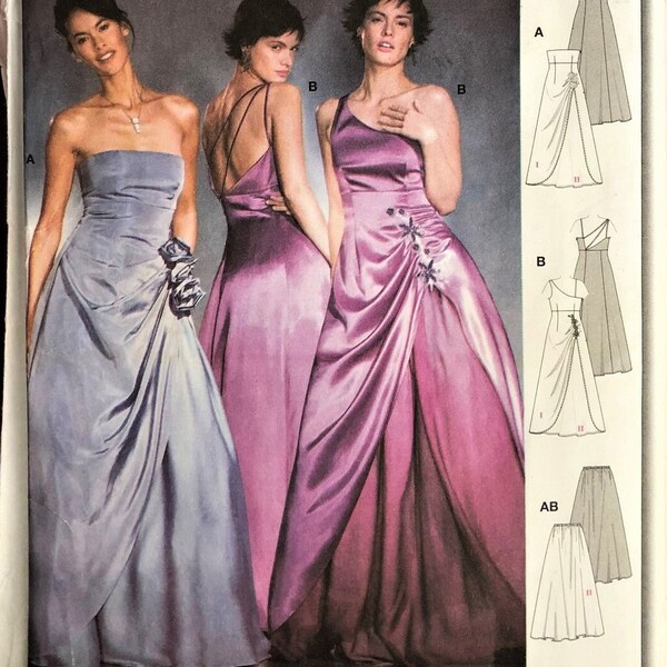 One Shoulder Dress Pattern - Etsy