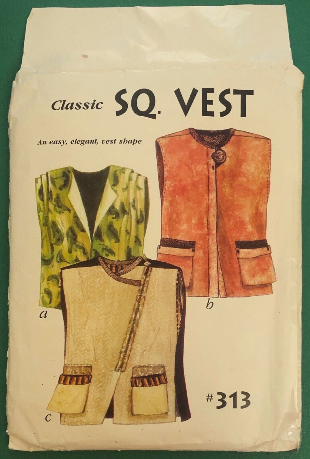 Vintage 90's, Designer Vest in 3 Looks by Diane Ericson Sewing Pattern ...