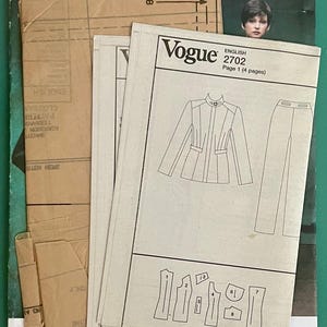 Vintage 2002, Designer Montana Statement Pantsuit Sewing Pattern Vogue ...