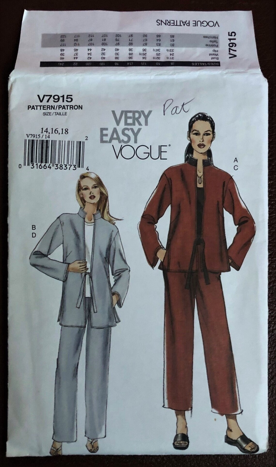 Casual, Easy-to-wear, Jacket With Side Slits and Pants in Two Lengths ...