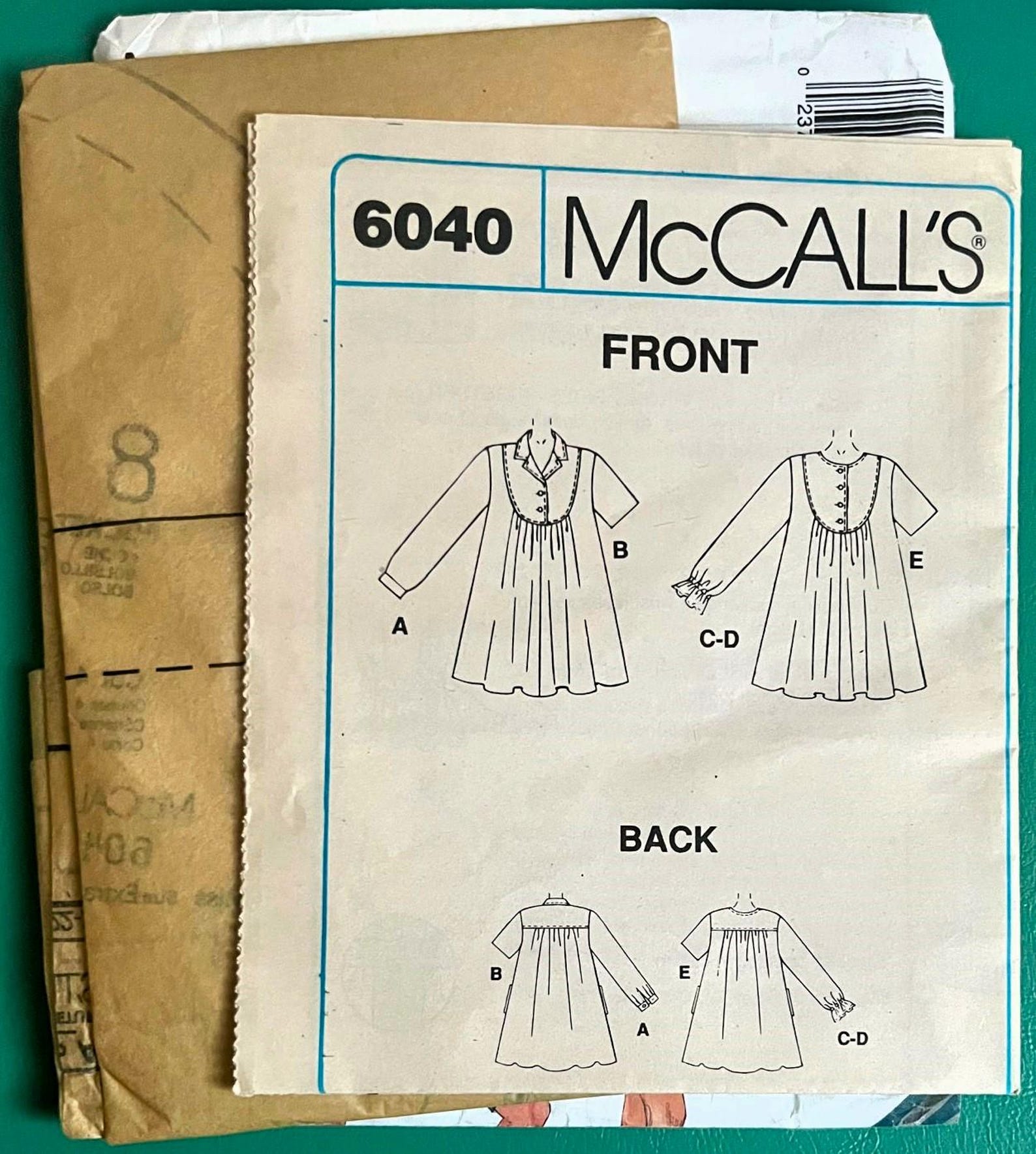 Vintage 90's, Super Cute & Comfy, Loose-fitting Tunics Sewing Pattern ...