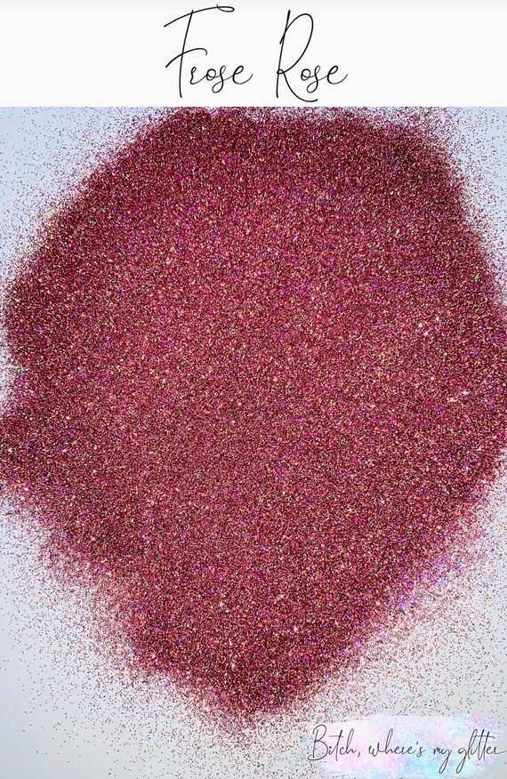 Frosé Rosé ultra Fine Holographic Rose Gold Glitter | Etsy