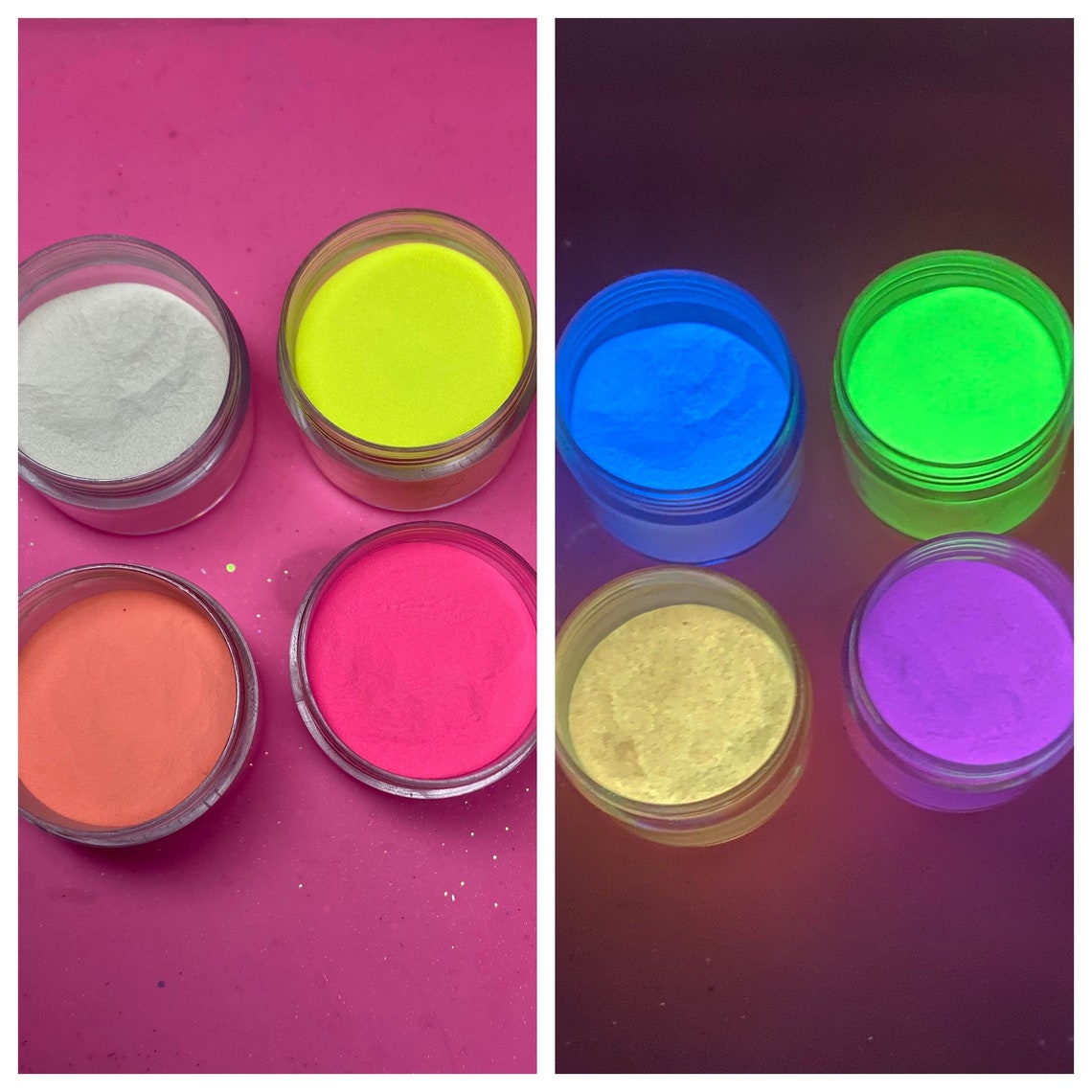 Colored Glow Powders Luminescent Powder | Etsy