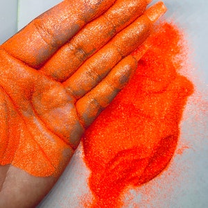 Neon Orange Ultra Fine Glitter• “construction Zone” - Etsy