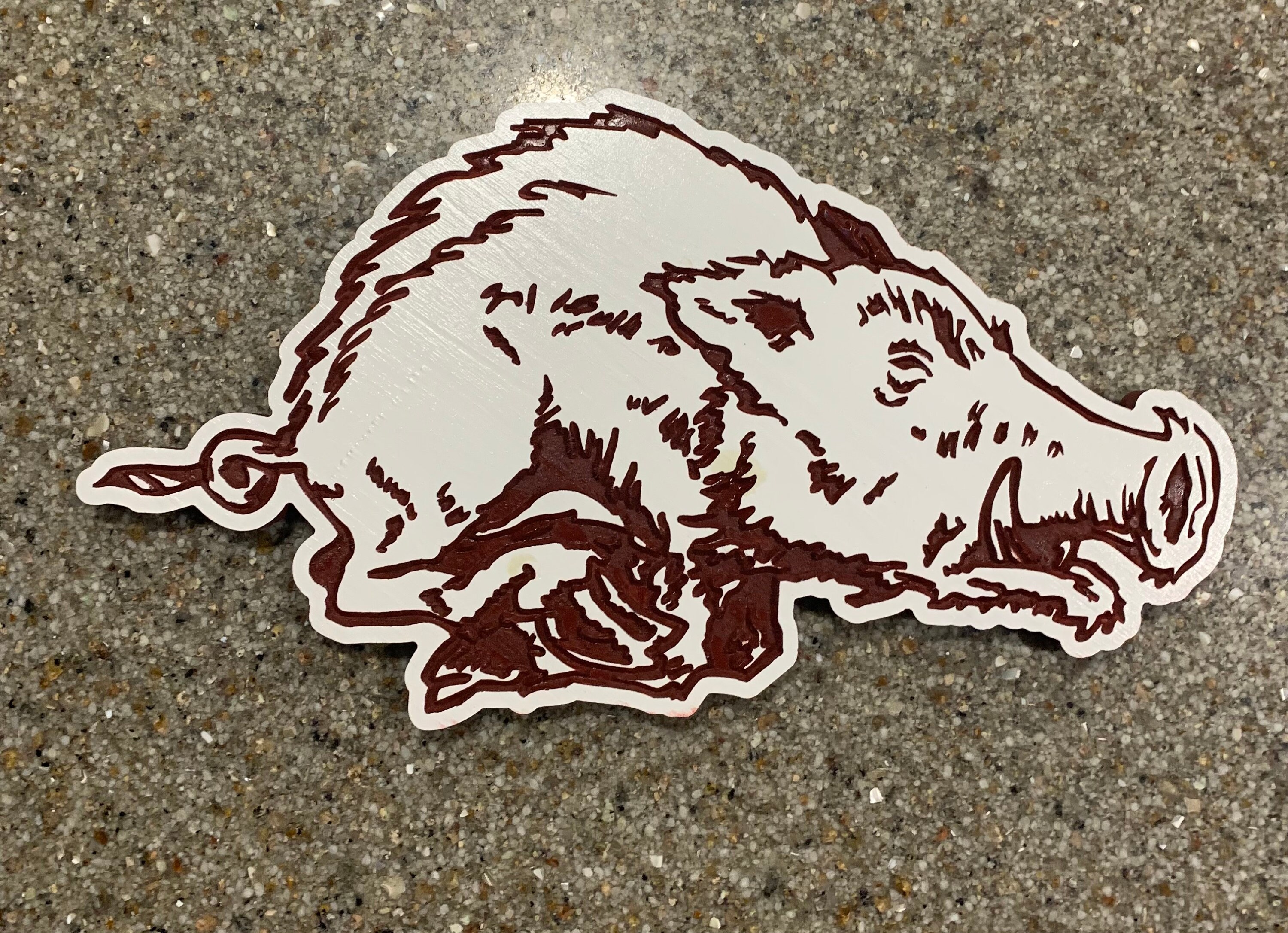 Arkansas Razorbacks Old School Hog Logo - Etsy