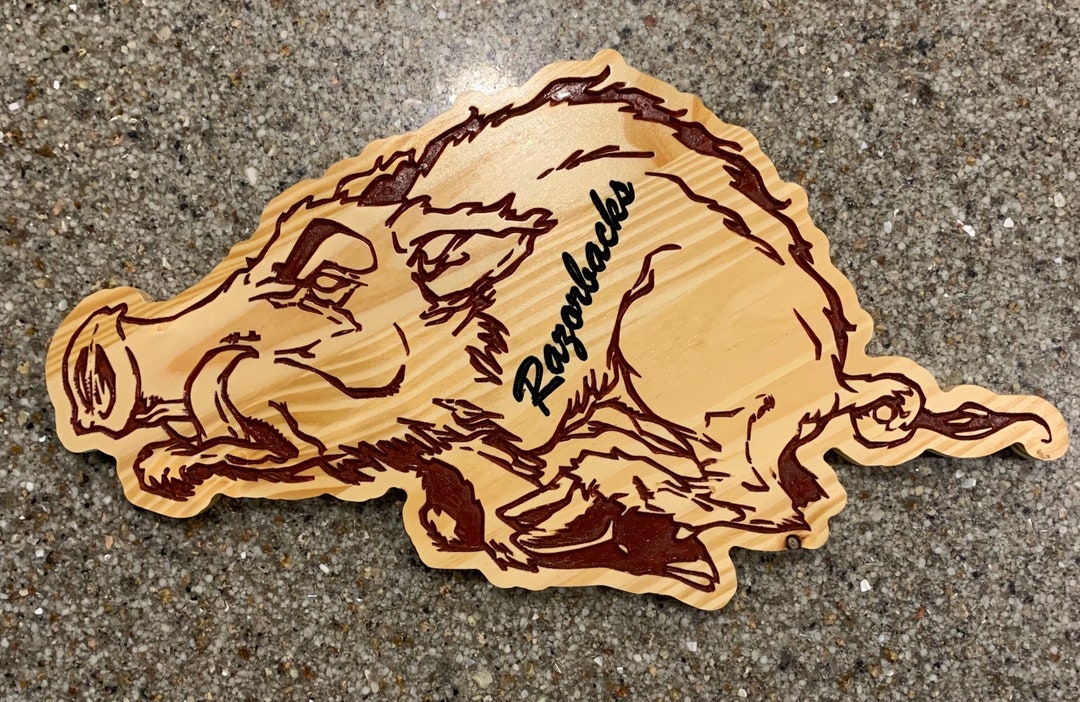 Arkansas Razorbacks Old School Hog Logo - Etsy