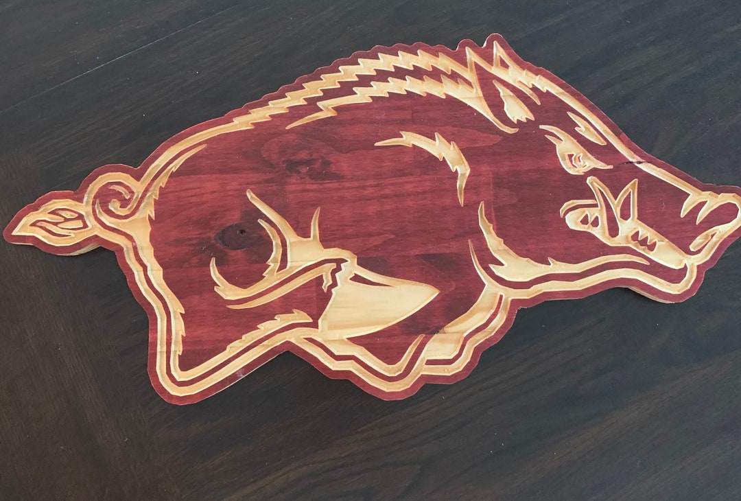 Arkansas Razorbacks Hog Logo Sign - Etsy
