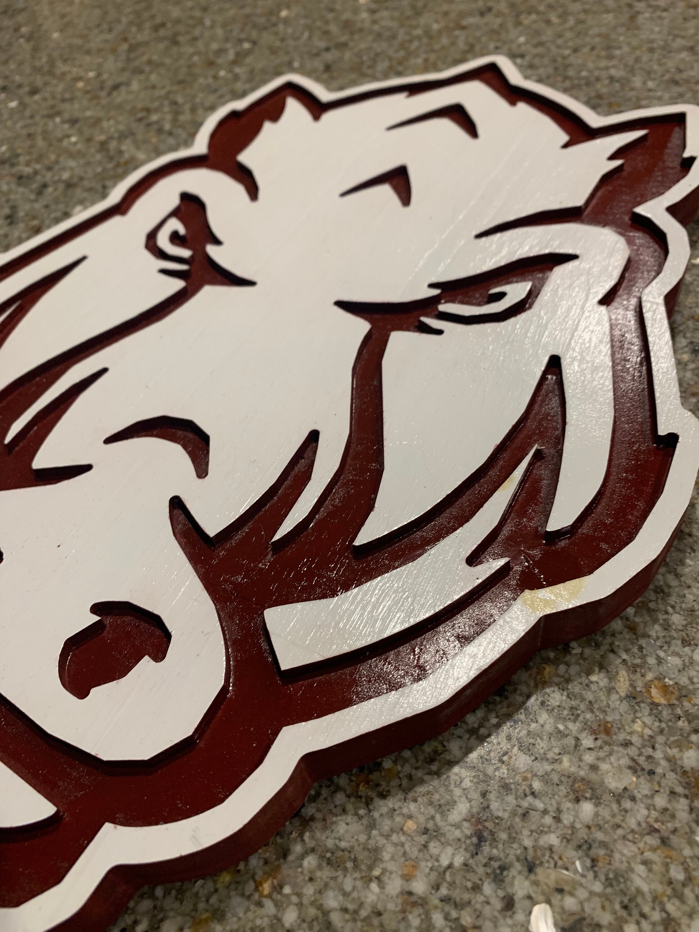 Arkansas Razorbacks Hog Head Sign - Etsy