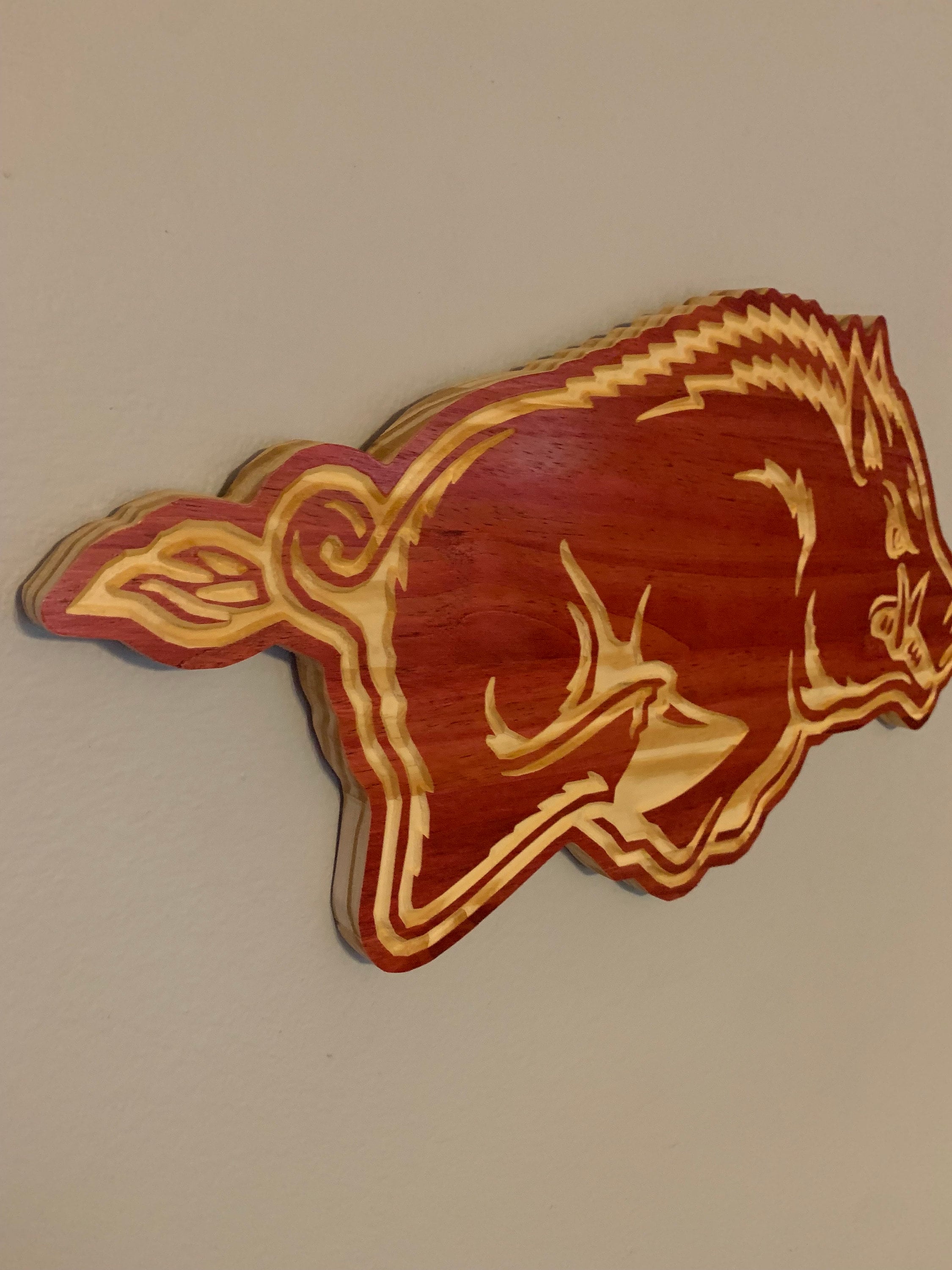 Arkansas Razorbacks Hog Logo Sign - Etsy