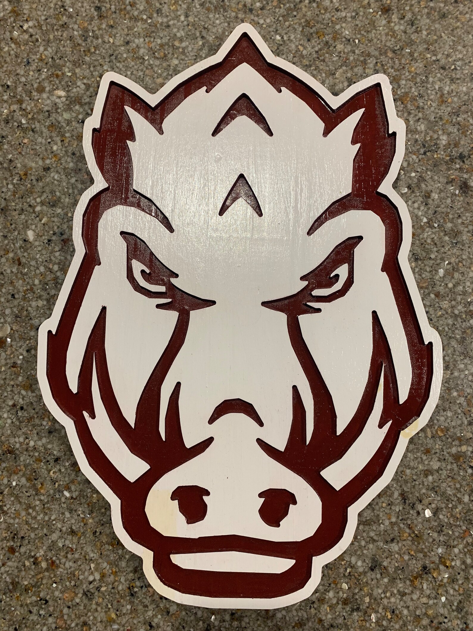 Arkansas Razorbacks Hog Head Sign - Etsy