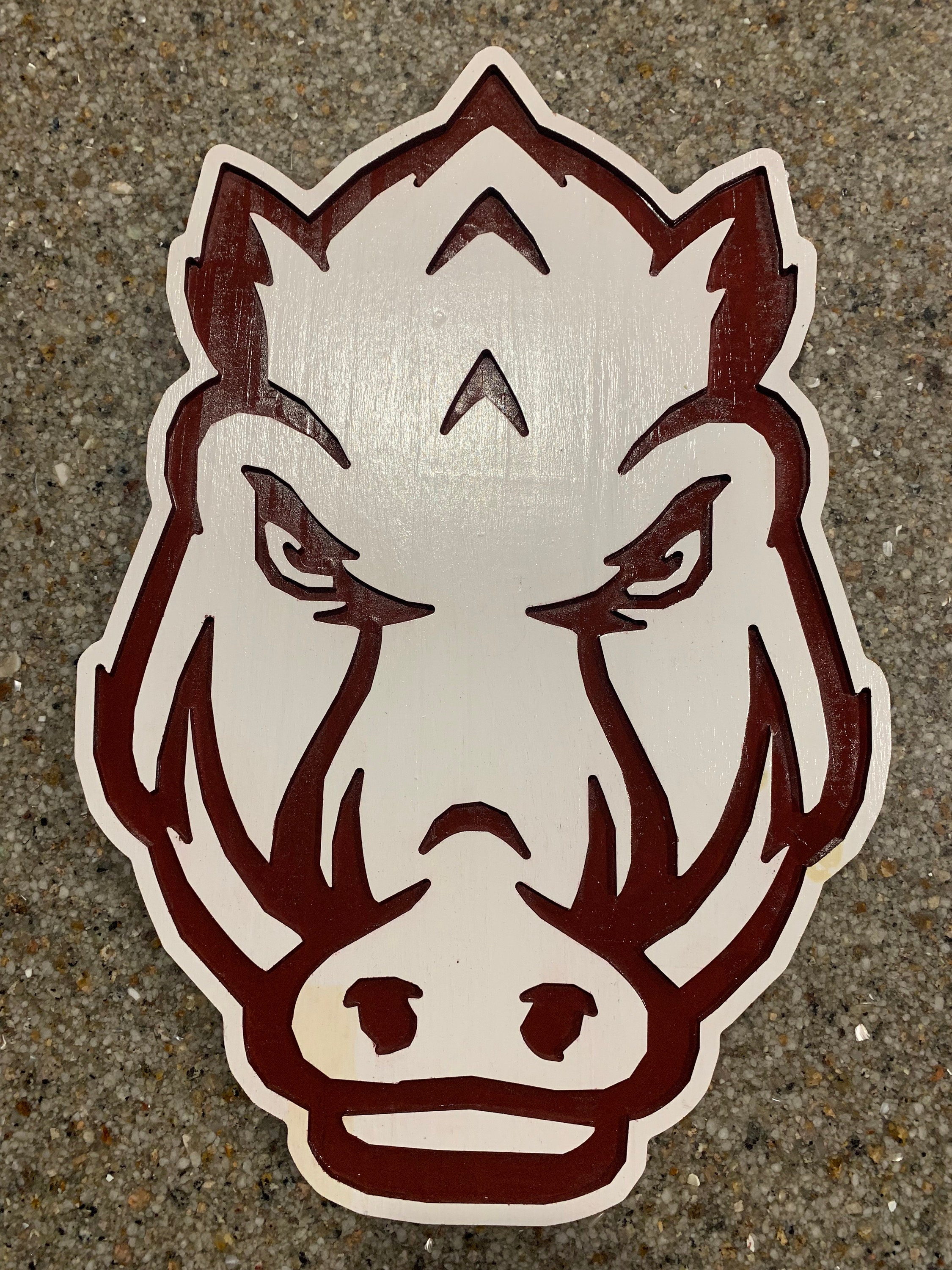 Arkansas Razorbacks Hog Head Sign - Etsy
