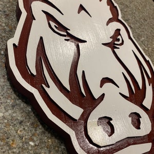 Arkansas Razorbacks Hog Head Sign - Etsy