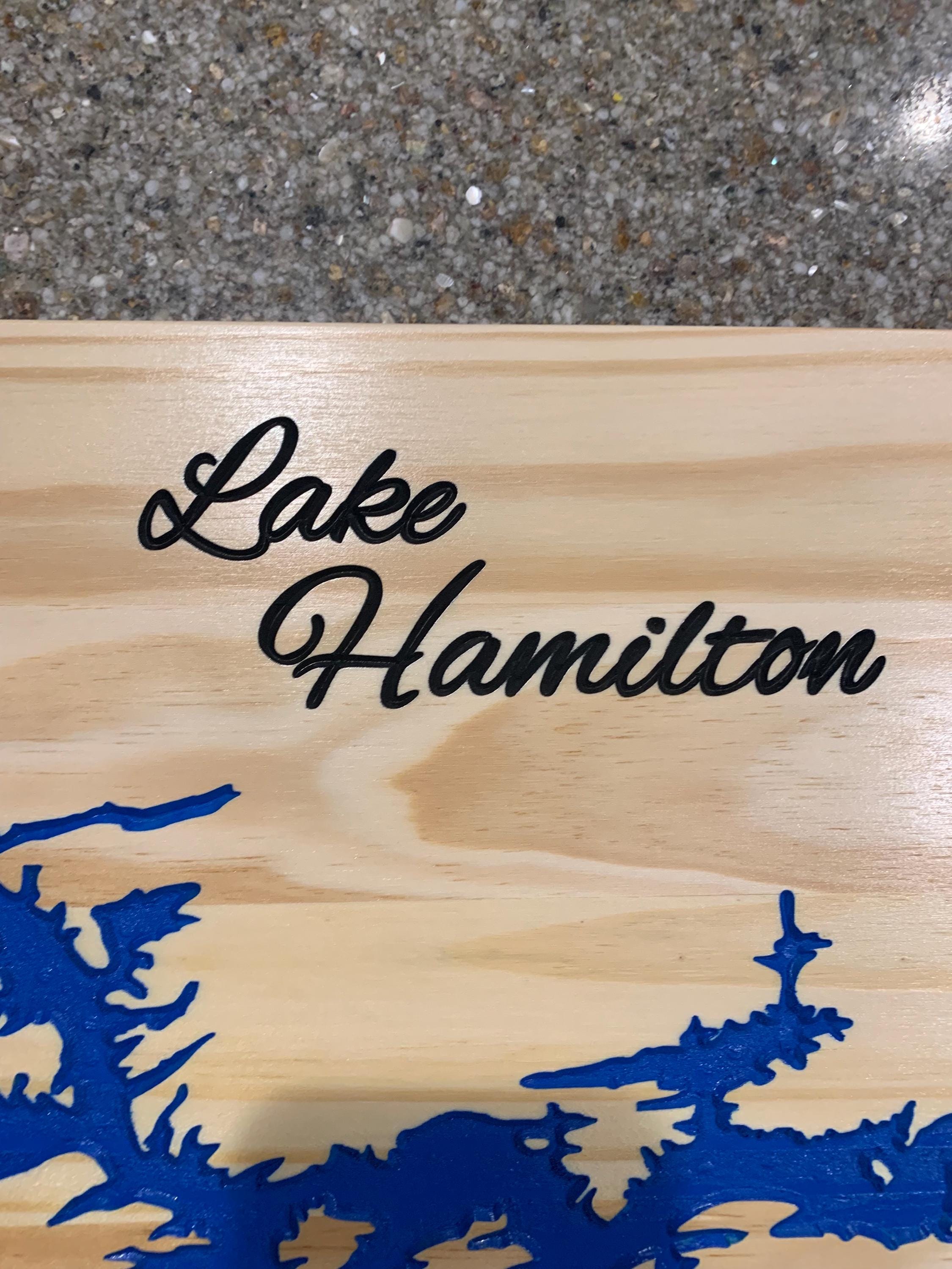 Lake Hamilton Map Sign - Etsy