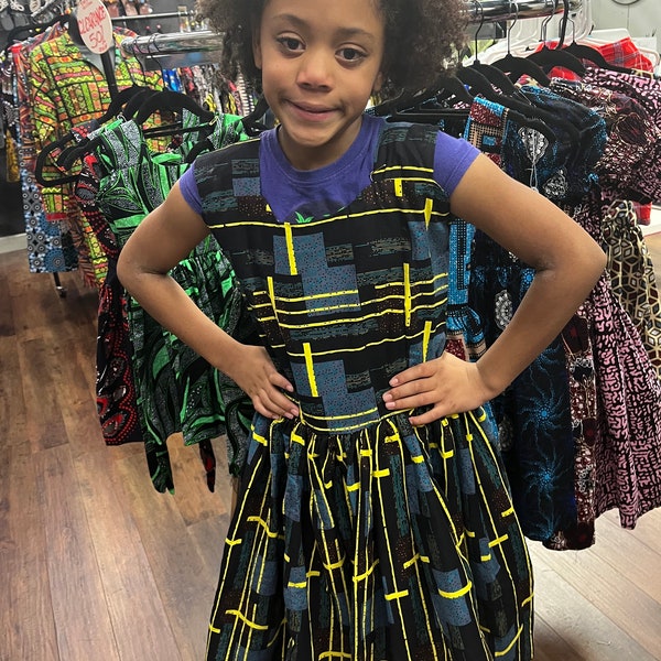 African Kitenge Kids Dress - Etsy