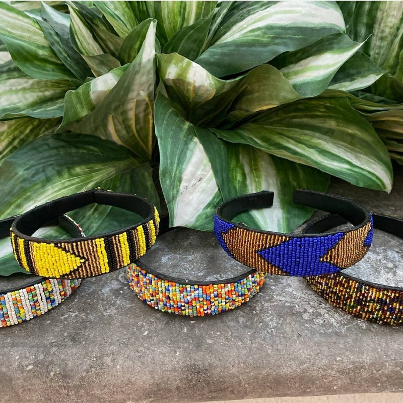 Red Gold African Choker - Etsy