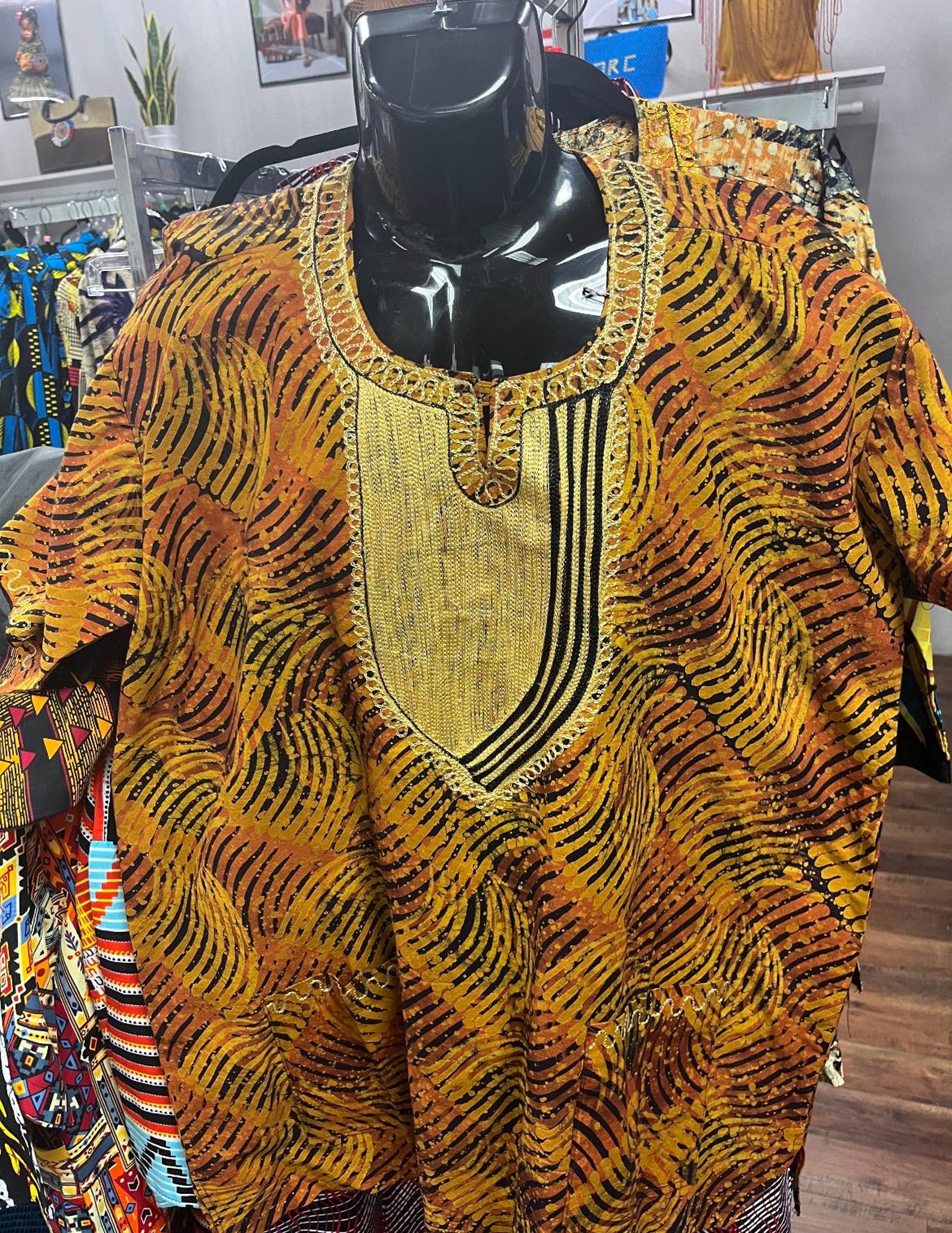 African Fabric Kitenge. Men One Size. Kenyan Dashiki Men Shirt. - Etsy