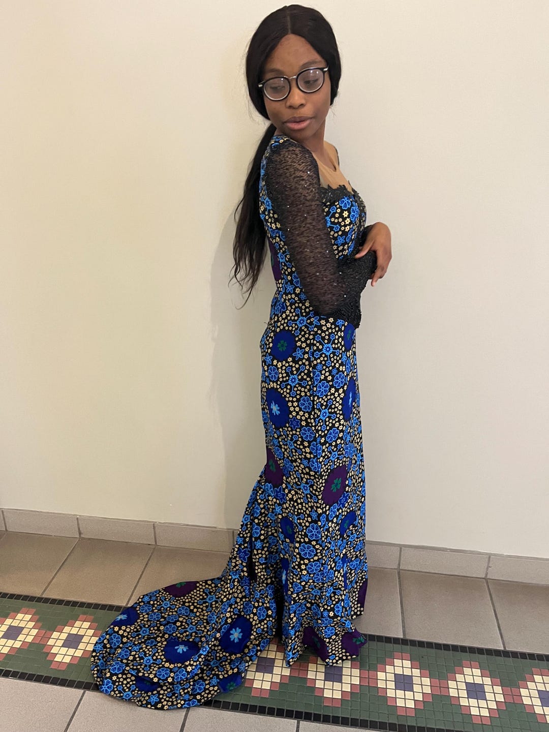 African Mermaid Dress. Kitenge Patterned Women Dress. - Etsy