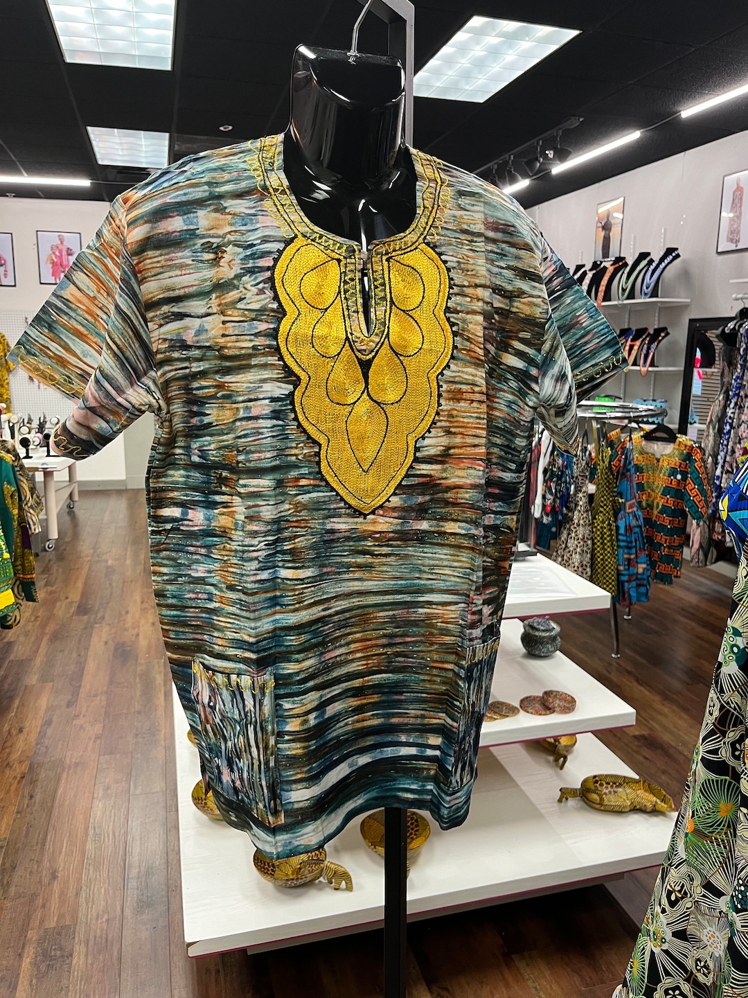 African Fabric Kitenge. Boys One Size. Kenyan Ethnic Men Shirt. Gift ...