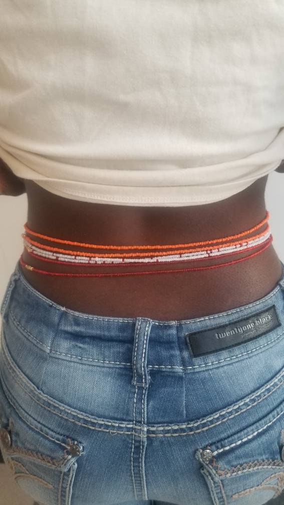 Buy 5 Get 1 Free. African Waist Beads/ Waist Bands/ Mixed Colors/ One ...
