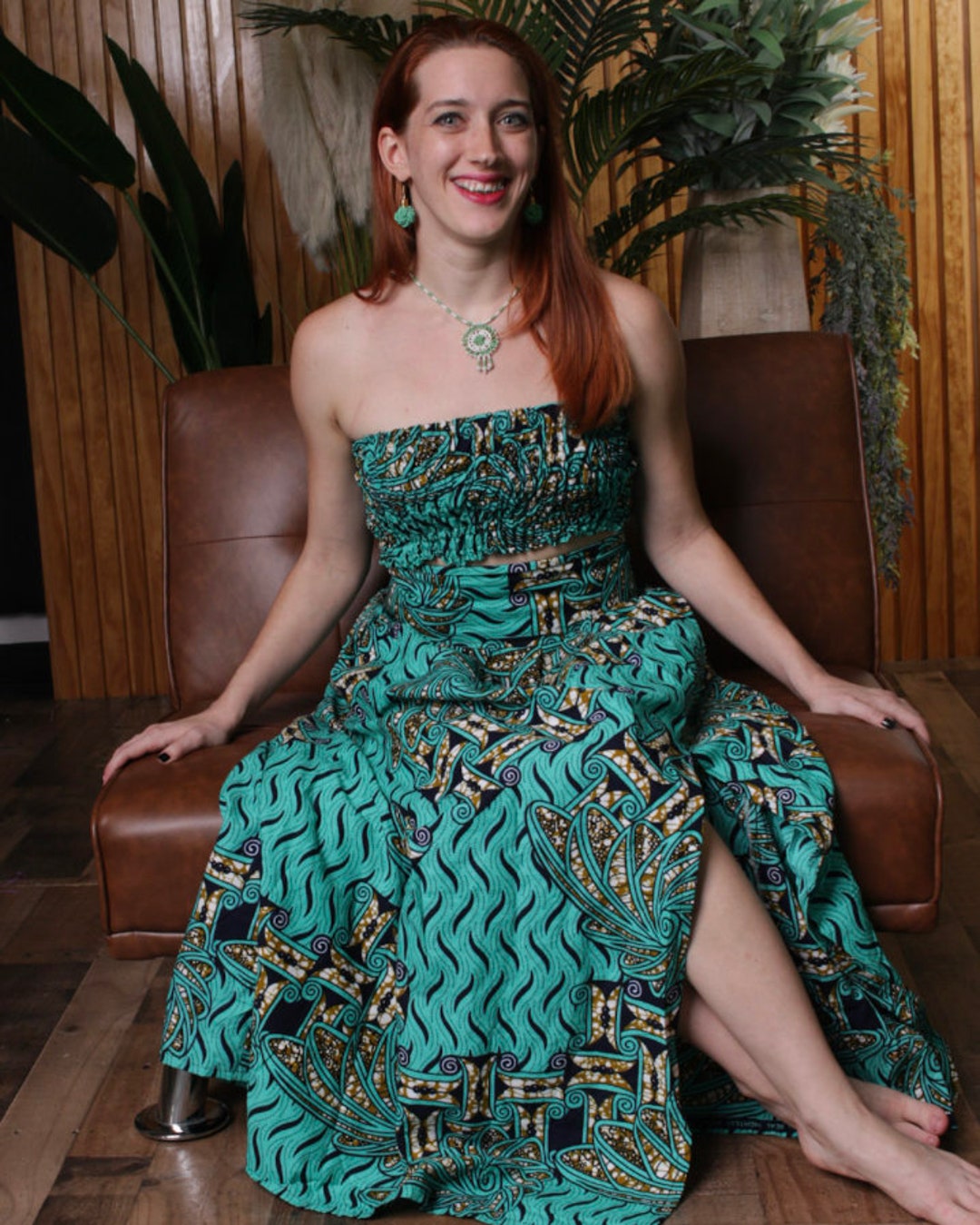 African Kitenge Top and Skirt Set: Kenyan Ethnic Dress - Etsy