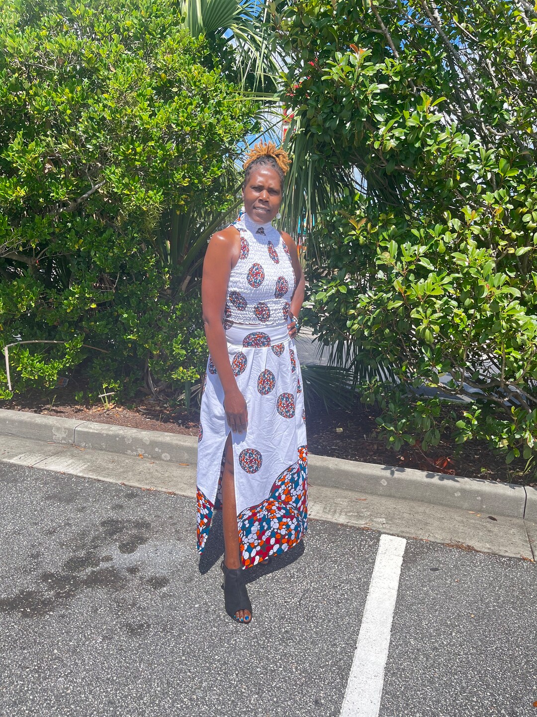 African Kitenge Halter Top & Pencil Skirt Set: Women's Ethnic Dress - Etsy