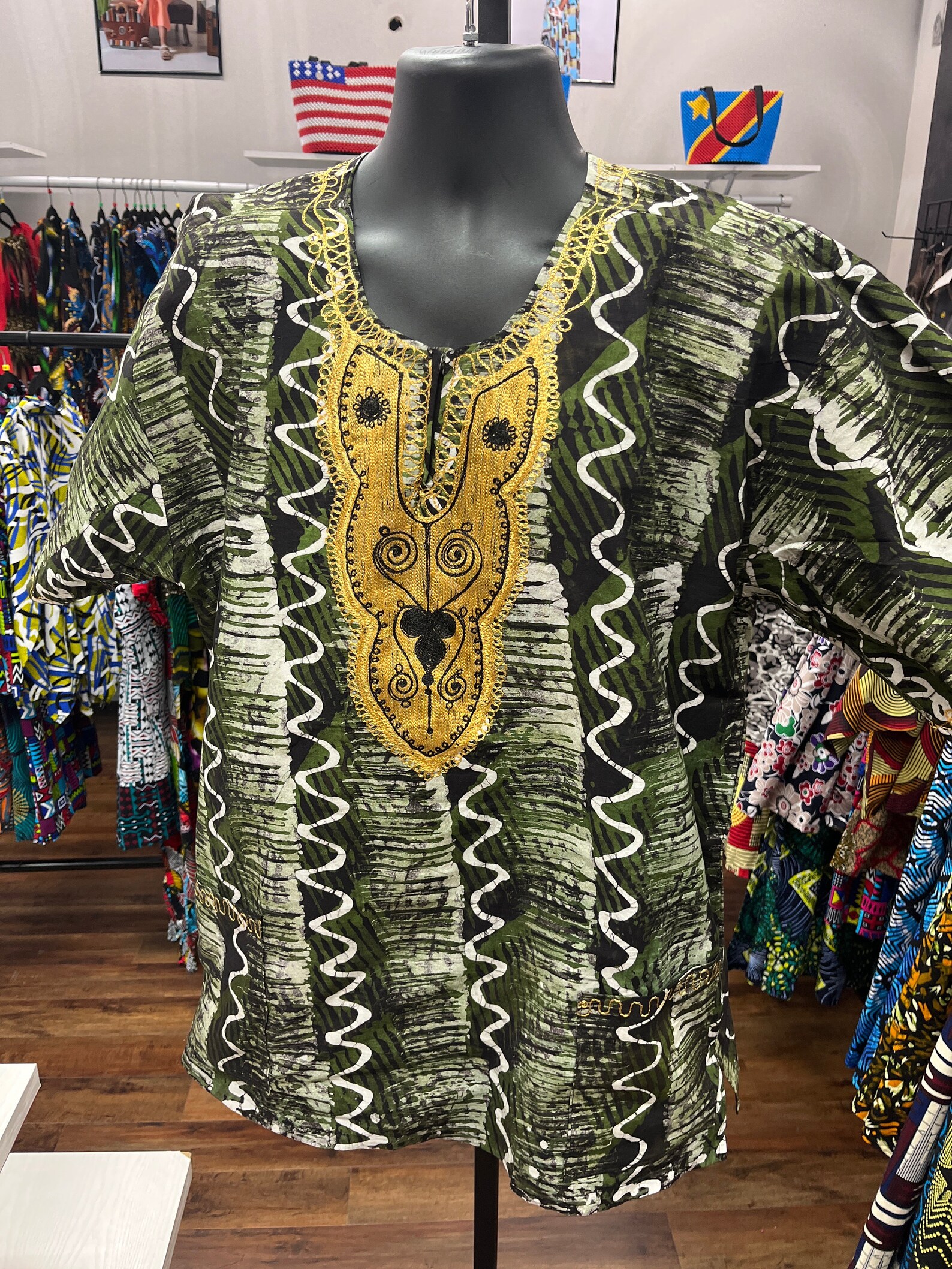 African Fabric Kitenge. Men One Size. Kenyan Dashiki Men Shirt. - Etsy
