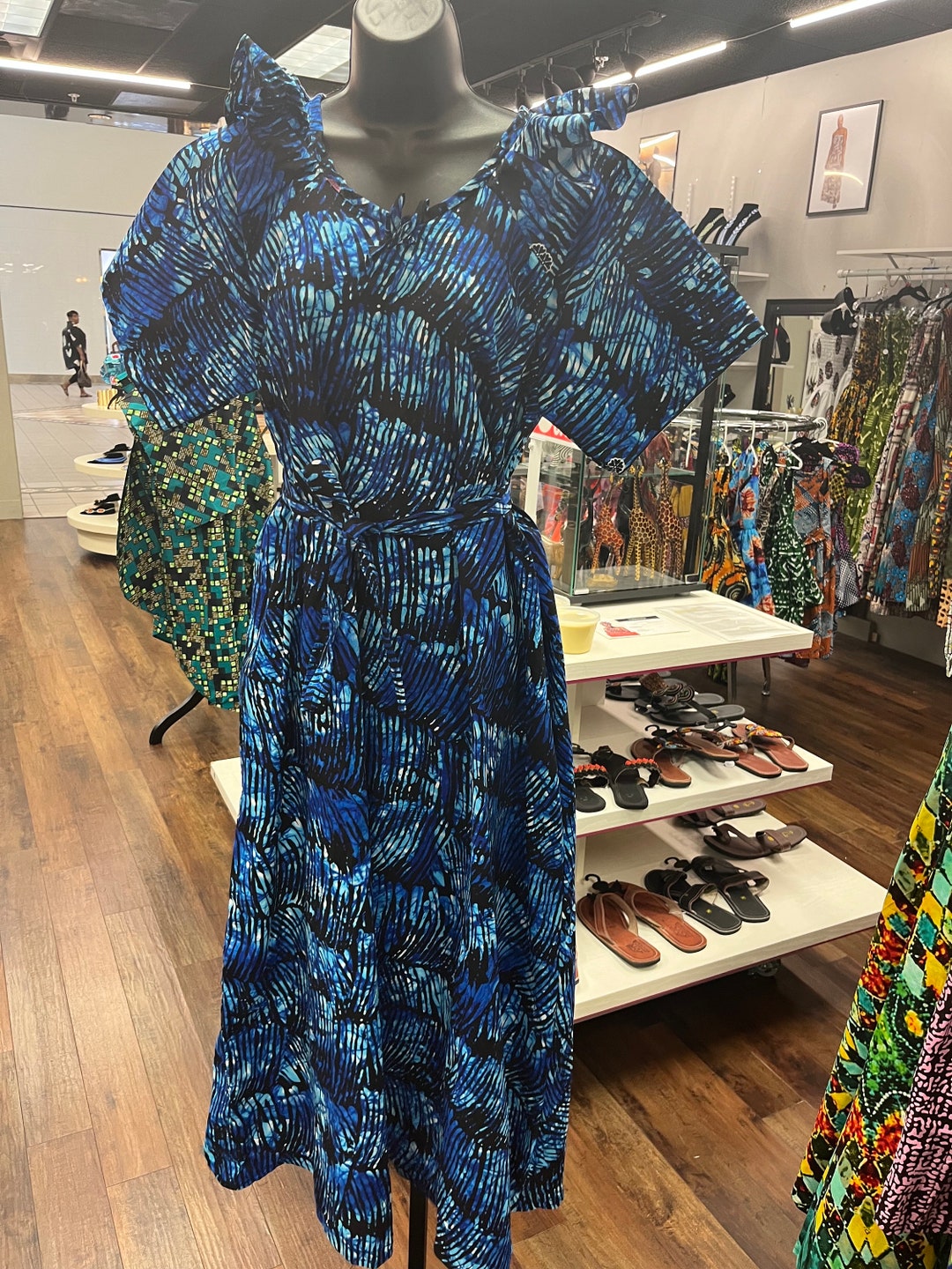 Women One Size African Print "kitenge". Kenyan Ethnic Women Dress ...