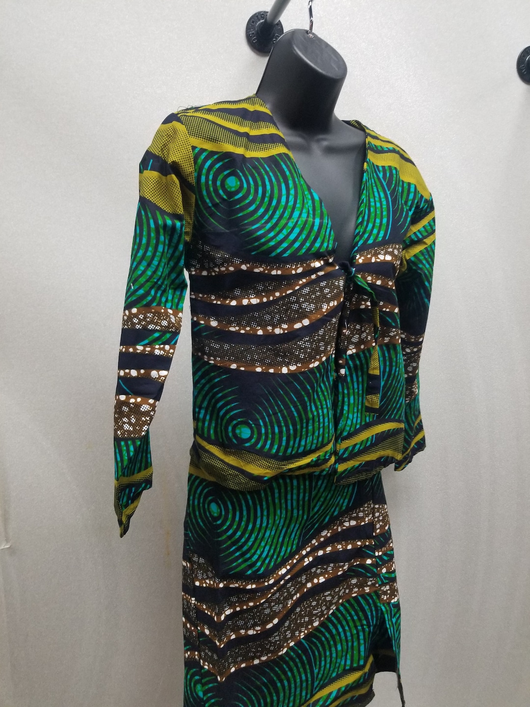 African Kitenge Skirt and Top Set: Petite Women's Ethnic Dress - Etsy