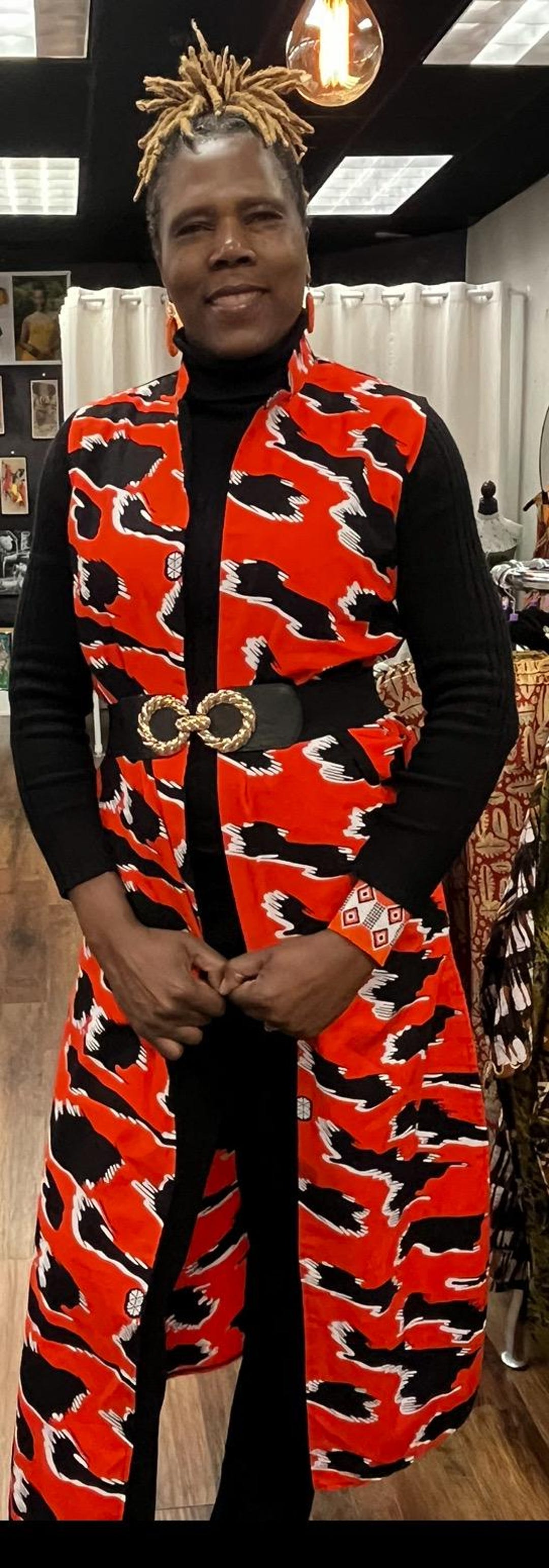 Kitenge Kimono Overcoat: African Print, One Size - Etsy