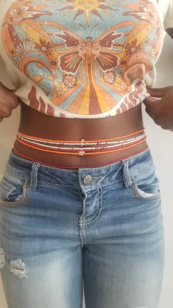 Buy 5 Get 1 Free. African Waist Beads/ Waist Bands/ Mixed Colors/ One ...