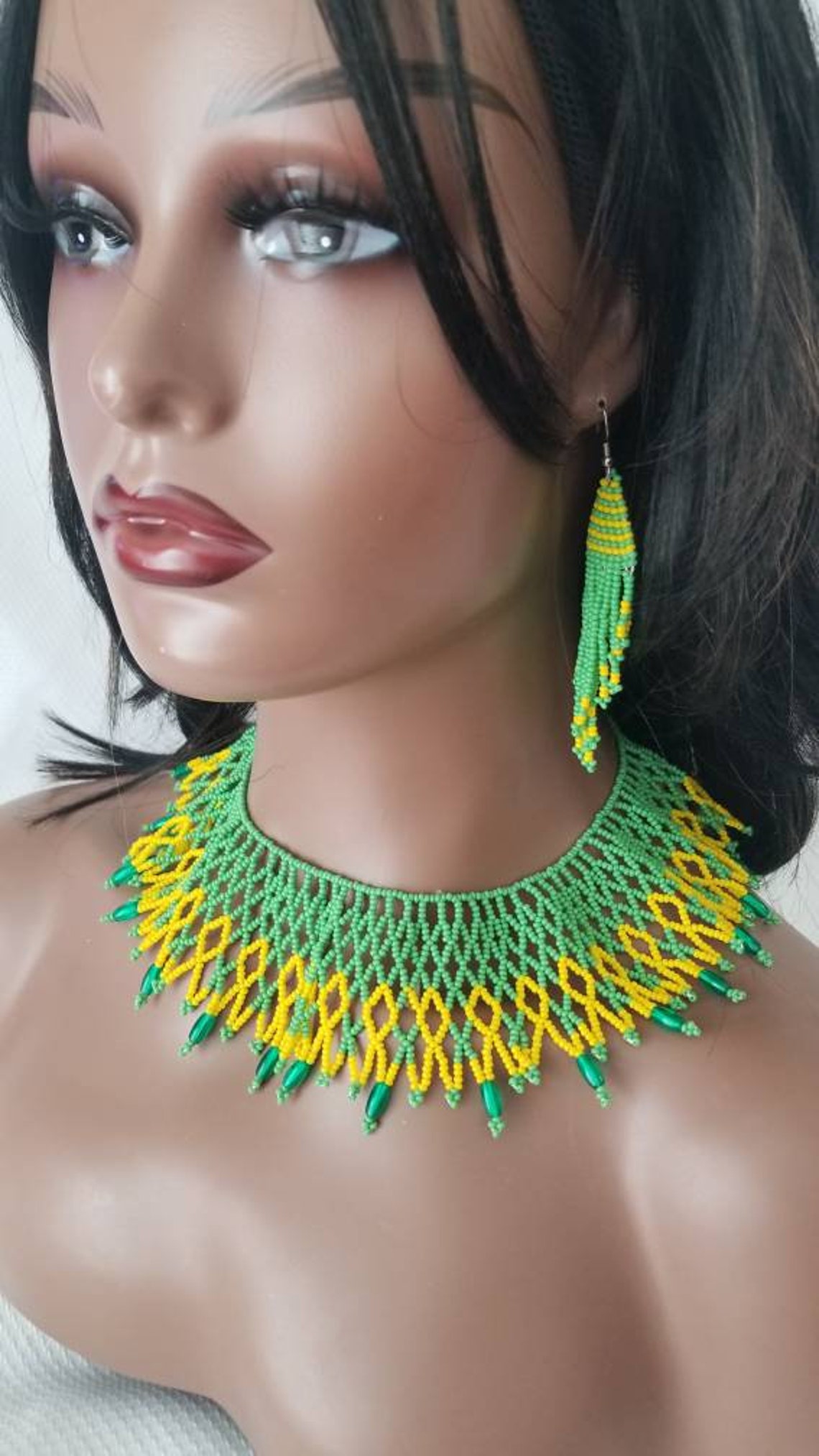 A Colorful Maasai Bridal Necklace. Women Mix Necklace. - Etsy