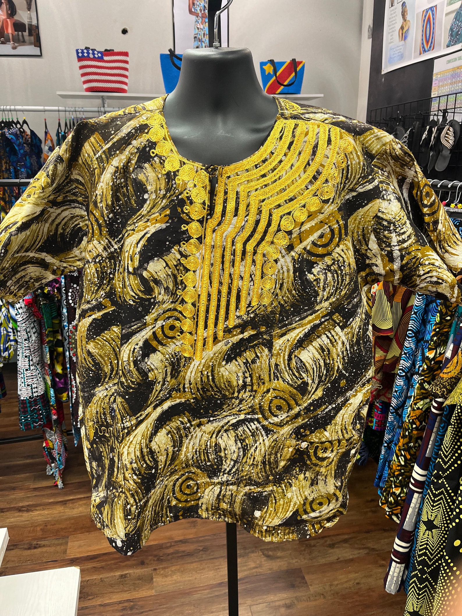 African Fabric Kitenge. Men One Size. Kenyan Dashiki Men Shirt. - Etsy