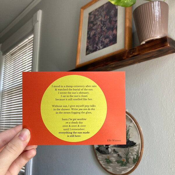 Original Poem - Etsy