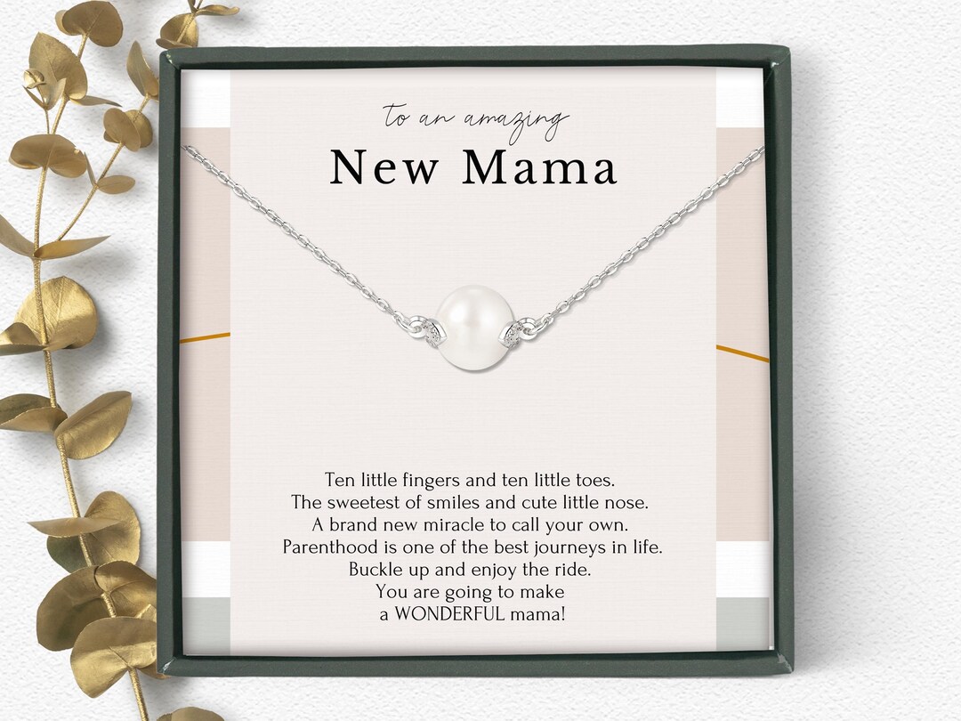 New Mom Necklace Sterling Silver | First Time Mom Gift & Pregnancy ...
