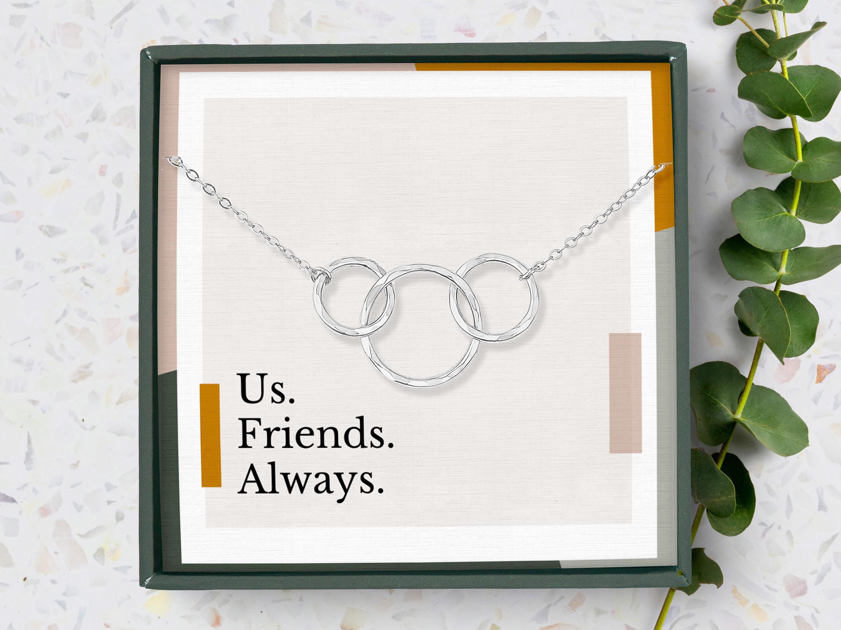 3 sisters jewelry gift Long distance friend gift 3 Best friend birthday gifts 3 matching necklaces Birthday gifts for sister