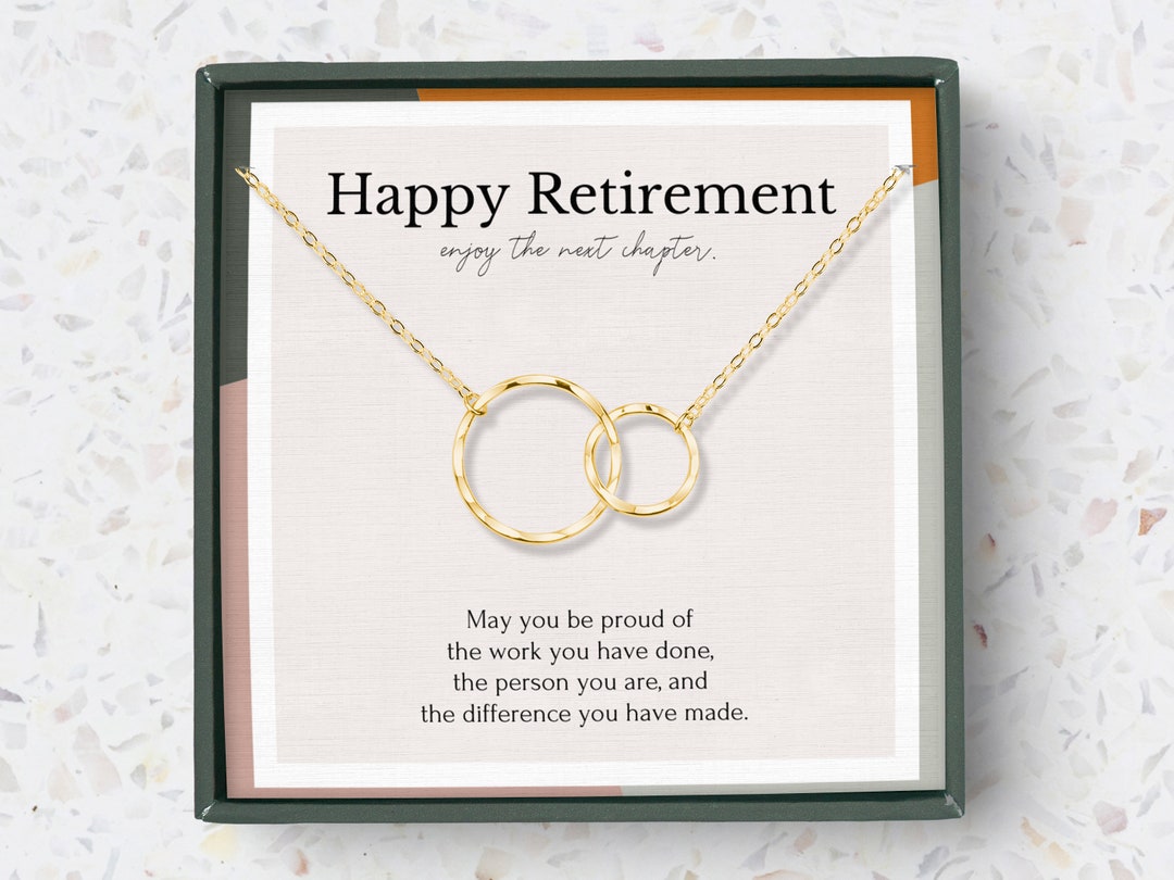 Retirement Gifts for Women Coworker Leaving Gift Retirement Necklace ...