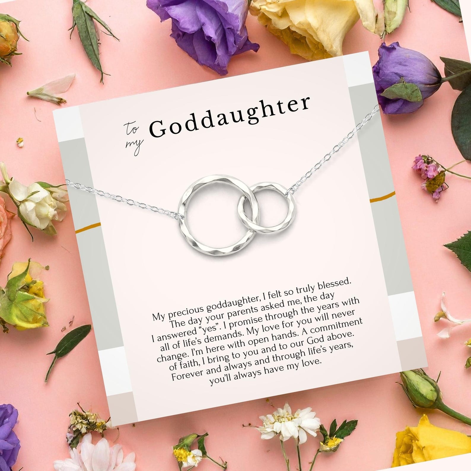 Goddaughter Gifts From Godmother | Girls Baptism Necklace | Christening ...