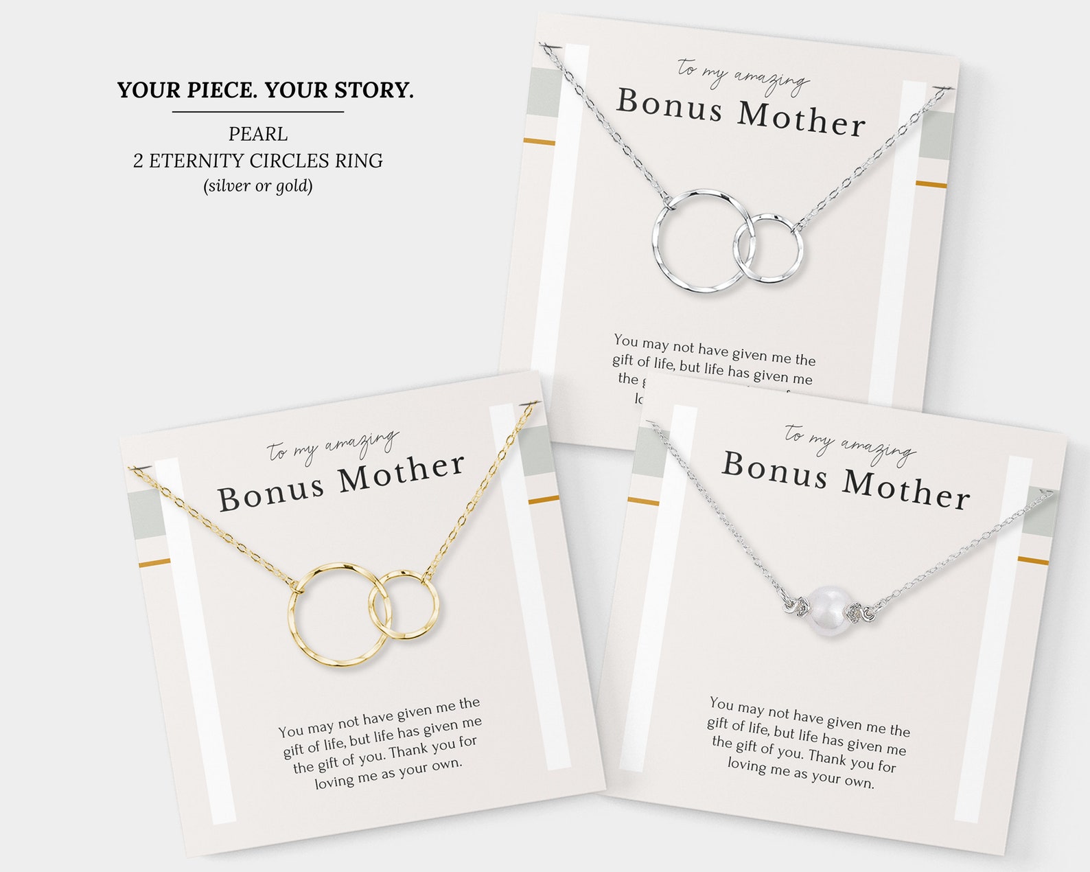 Bonus Mom Necklace Gift Step Mother Gift From Bride Mother - Etsy