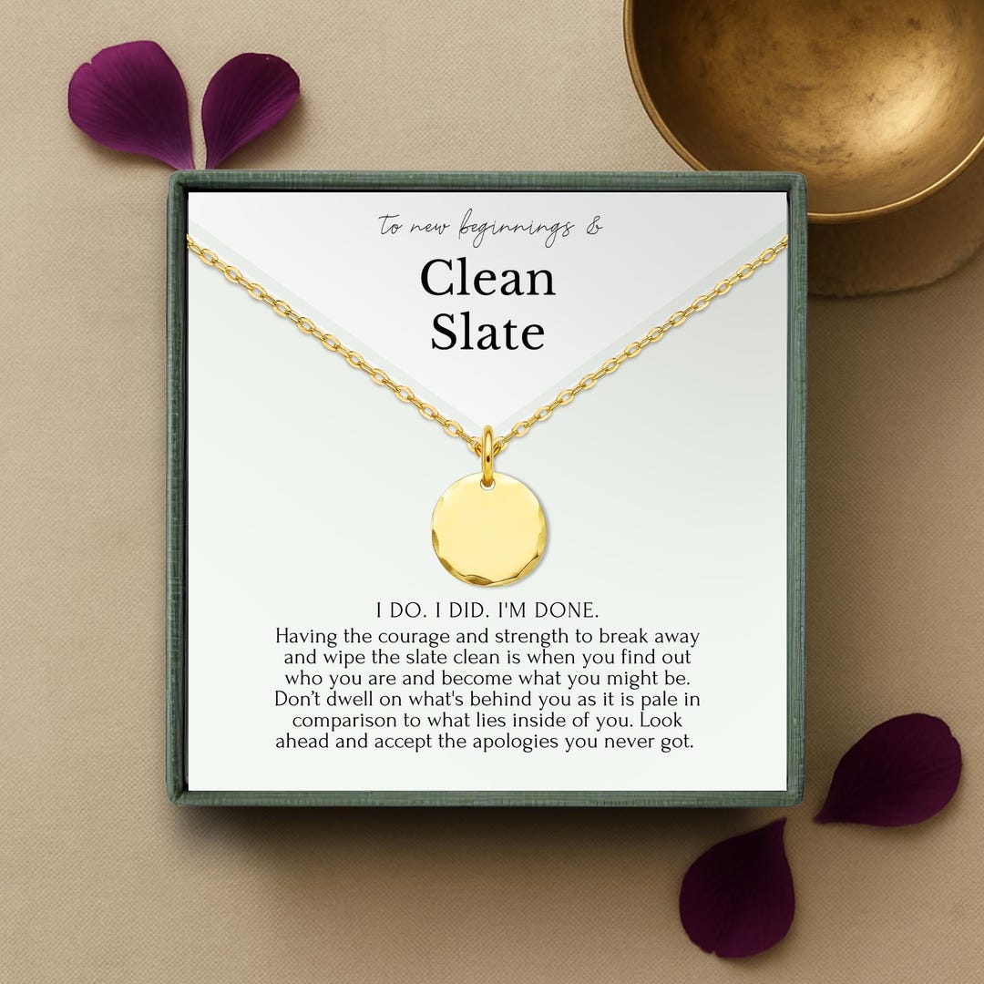Divorce Gift for Her • I Do I Did I'm Done Necklace • New Beginnings ...