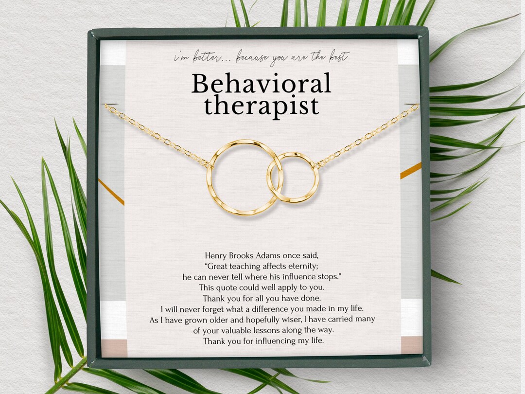 Behavioral Therapist Appreciation Gifts | Thank You Necklace Gift With ...