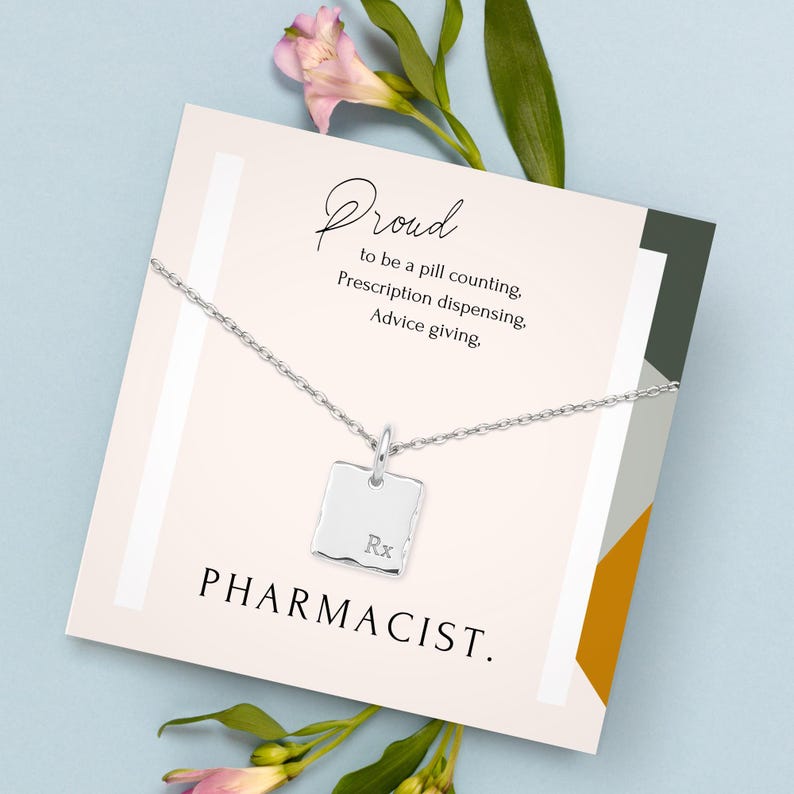 Gift for Pharmacist, Pharmacist Necklace Gift, Pharmacist Retirement ...