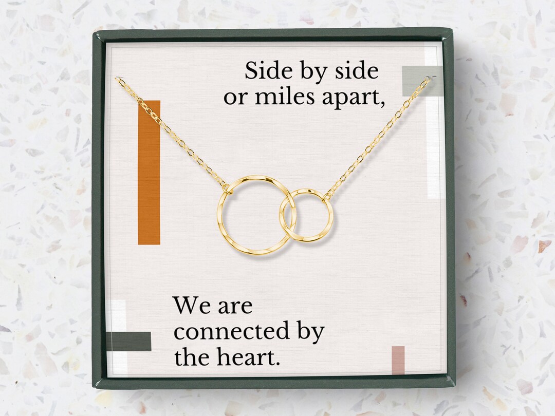 Long Distance Friendship Gift Moving Away Gift Best Friend Necklace ...